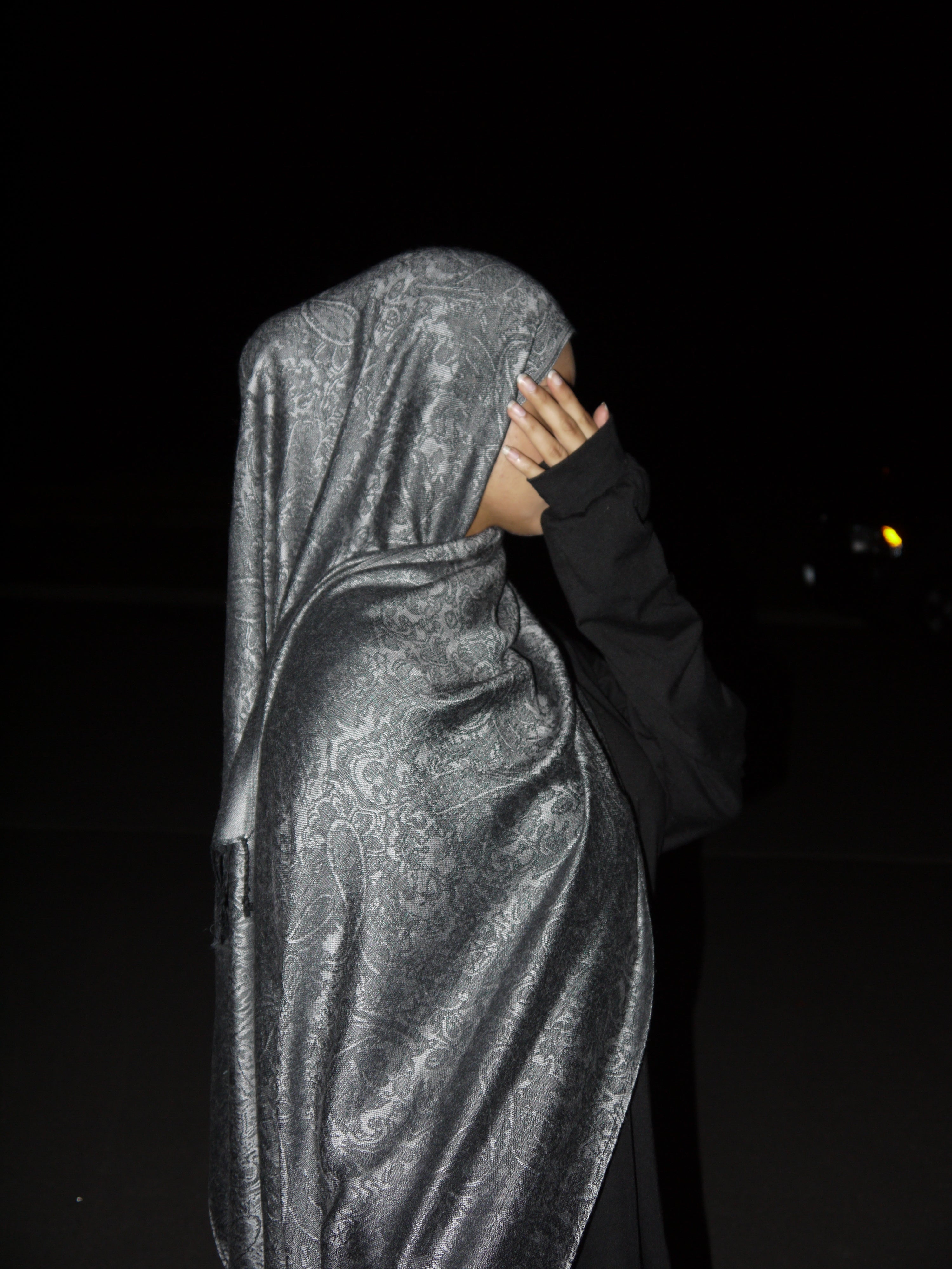 Silver Pashmina Hijab – LIBAAZ THE LABEL